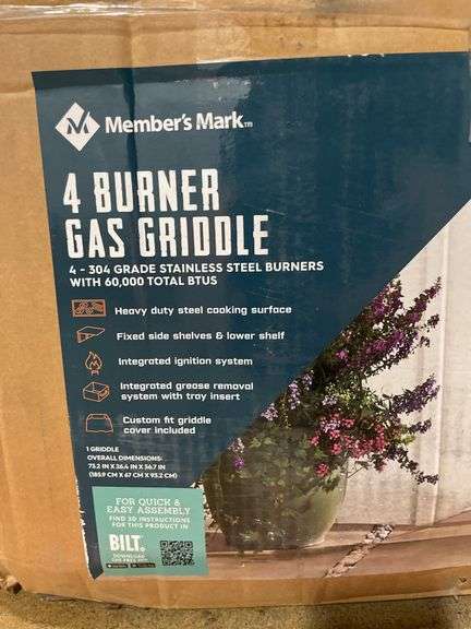 AS IS - (2) 4 BURNER GAS GRIDDLE IN BOXES - Earl's Auction Company
