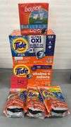 6PC LAUNDRY LOT - TIDE PODS & DRYER SHEETS - Earl's Auction Company