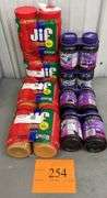(8) JARS OF JIF PB & (8) JARS OF WELCH'S JELLY - Earl's Auction Company