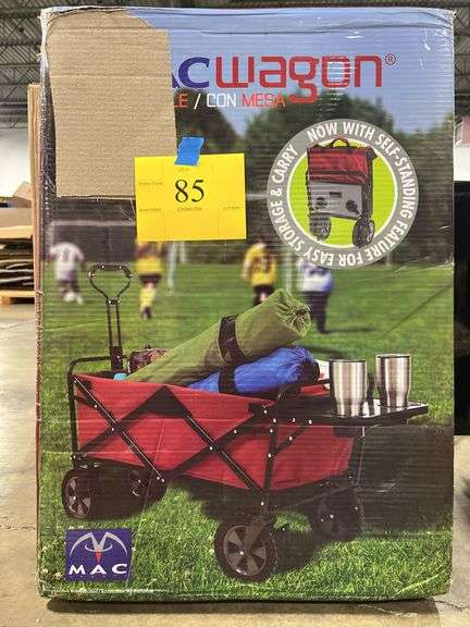 MACWAGON W/ TABLE IN BOX - RED - Earl's Auction Company