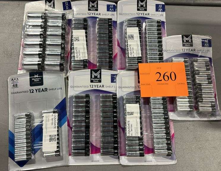 (7) PACKS OF ASSORTED BATTERIES - Earl's Auction Company