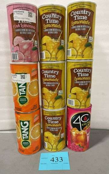 MISC LOT OF DRINK MIXES - SEE PHOTOS - Earl's Auction Company