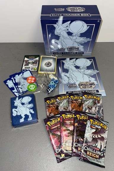 OPENED POKEMON CHILLING REIGN ELITE TRAINER BOX - Earl's Auction Company