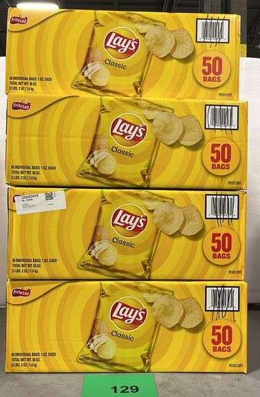 (4) BOXES OF LAYS CHIPS - Earl's Auction Company