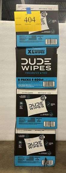 (4) BOXES OF DUDE WIPES - Earl's Auction Company