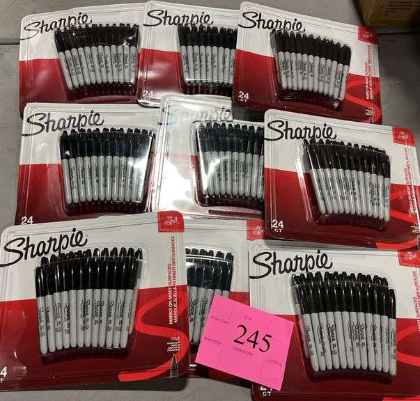 (9) PACKS OF SHARPIES (24 PER PACK) - Earl's Auction Company