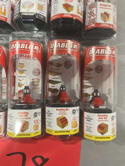 (10) DIABLO ROUTER BITS - Earl's Auction Company