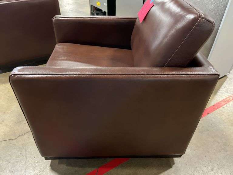 COLE & RYE MODERN FARMHOUSE SWIVEL ACCENT CHAIR - BROWN - Earl's ...