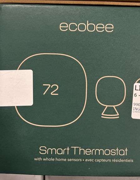 ECOBEE SMART THERMOSTAT IN BOX - Earl's Auction Company
