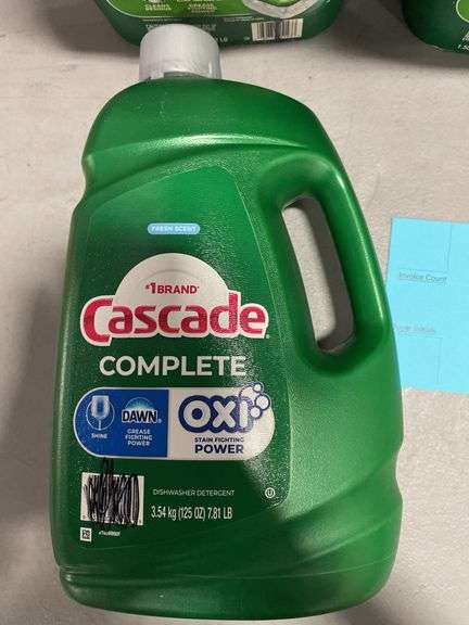 5PC CASCADE DETERGENT LOT - PODS & LIQUID - Earl's Auction Company