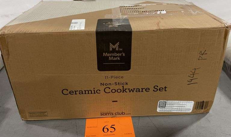 11PC CERAMIC COOKWARE SET IN BOX - Earl's Auction Company