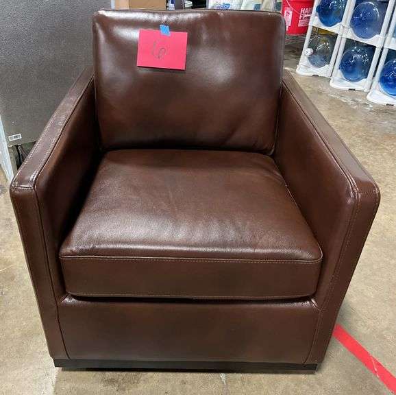 COLE & RYE MODERN FARMHOUSE SWIVEL ACCENT CHAIR - BROWN - Earl's ...