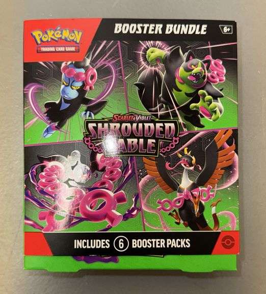 OPENED POKEMON SHROUDED FABLE BOOSTER BUNDLE BOX (6 BOOSTER PACKS TOTAL ...