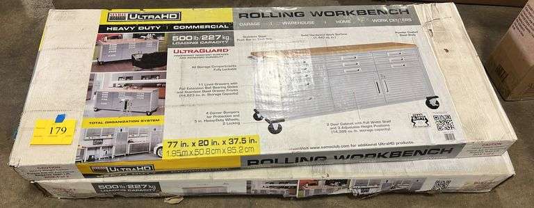 SEVILLE CLASSICS ROLLING WORKBENCH IN BOXES - Earl's Auction Company