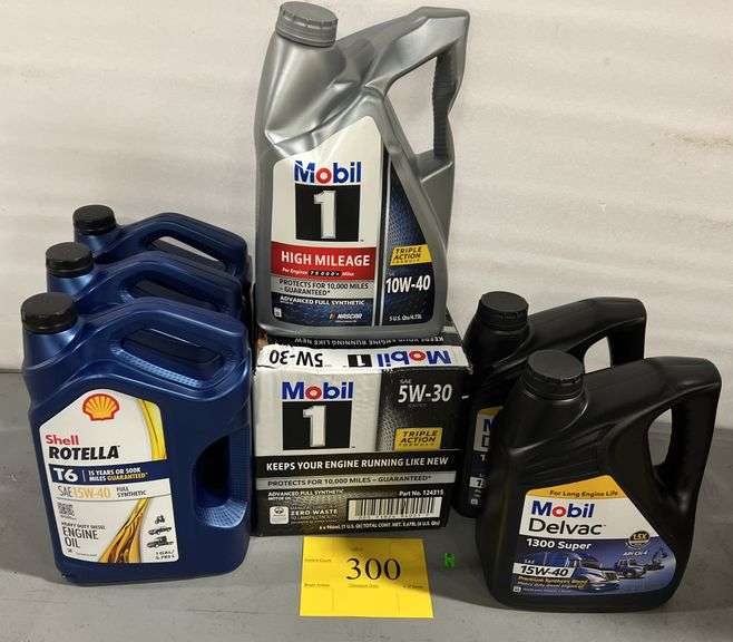 7PC CAR OIL LOT - DIESEL ENGINE OIL & MOTOR OIL - Earl's Auction Company