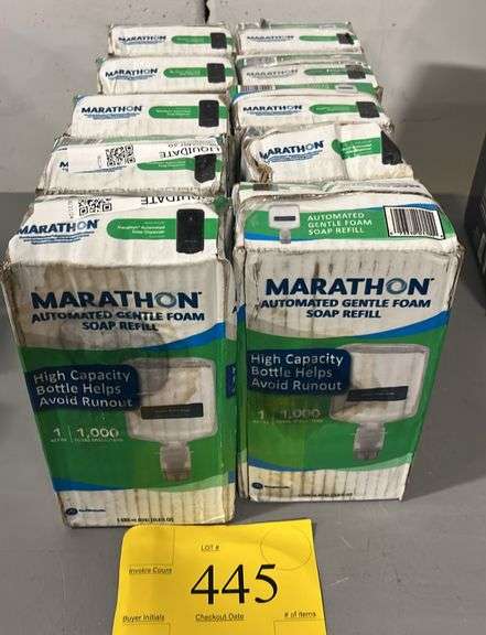 (10) MARATHON AUTOMATED GENTLE FOAM SOAP REFILLS IN BOXES - Earl's ...