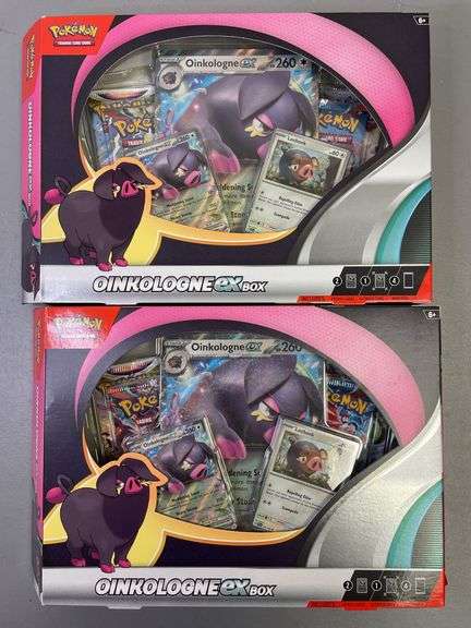 (2) OPENED POKEMON CARD OINKOLOGNE EX BOXES - Earl's Auction Company