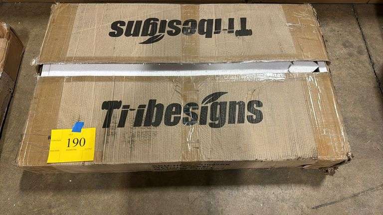 TRIBESIGNS 79" MODERN COMPUTER DESK IN BOX - Earl's Auction Company