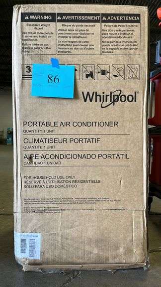 WHIRLPOOL PORTABLE AIR CONDITIONER IN BOX - Earl's Auction Company