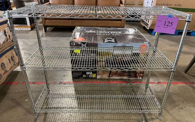 3 TIER WIRE SHELVING RACK - Earl's Auction Company