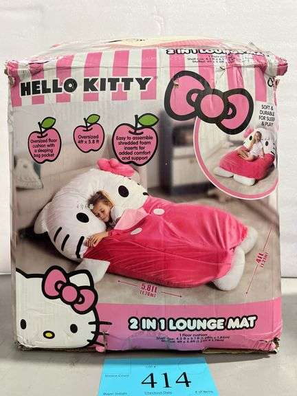 HELLO KITTY 2 IN 1 LOUNGE MAT IN BOX - Earl's Auction Company