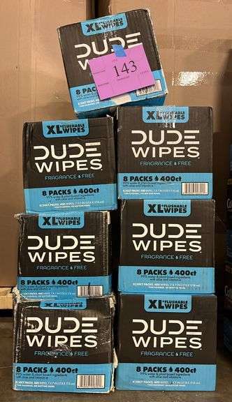 (7) BOXES OF DUDE WIPES - Earl's Auction Company