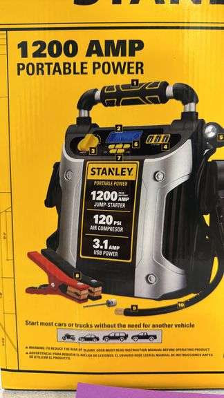 STANLEY PORTABLE POWER STATION IN BOX - Earl's Auction Company