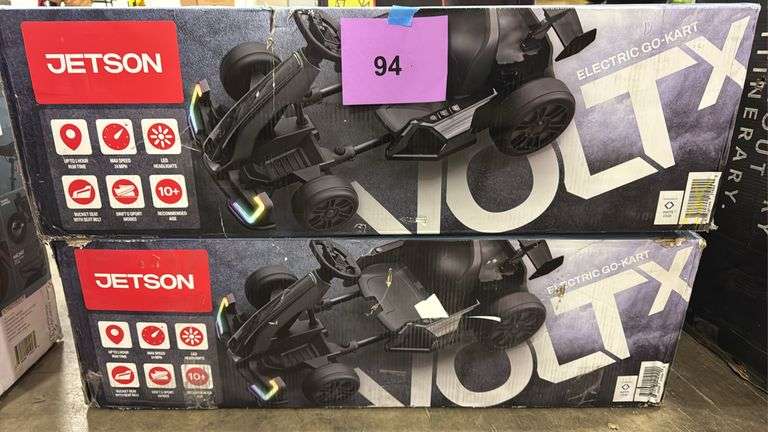 AS IS - (2) JETSON VOLT X GO-KARTS IN BOXES - Earl's Auction Company