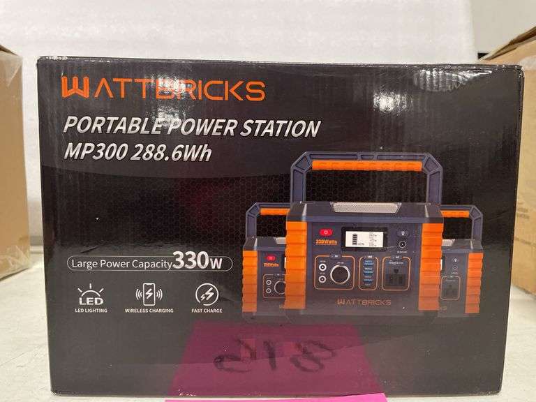 WATTBRICKS PORTABLE POWER STATION IN - Earl's Auction Company