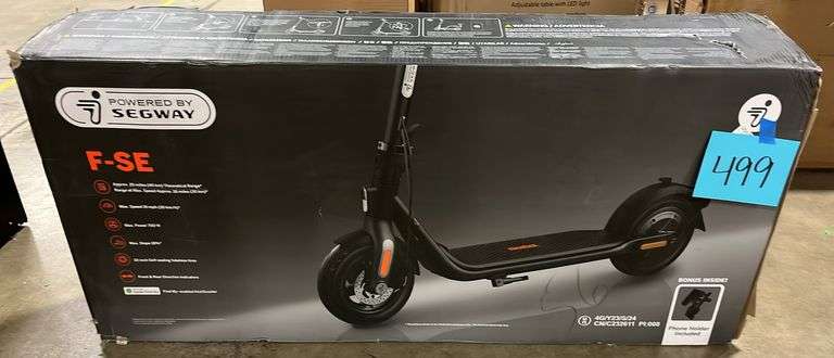 NINEBOT F-SE ELECTRIC SCOOTER IN BOX - Earl's Auction Company