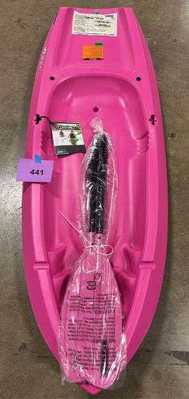 LIFETIME WAVE 60 YOUTH KAYAK W/ PADDLE - PINK - Earl's Auction Company