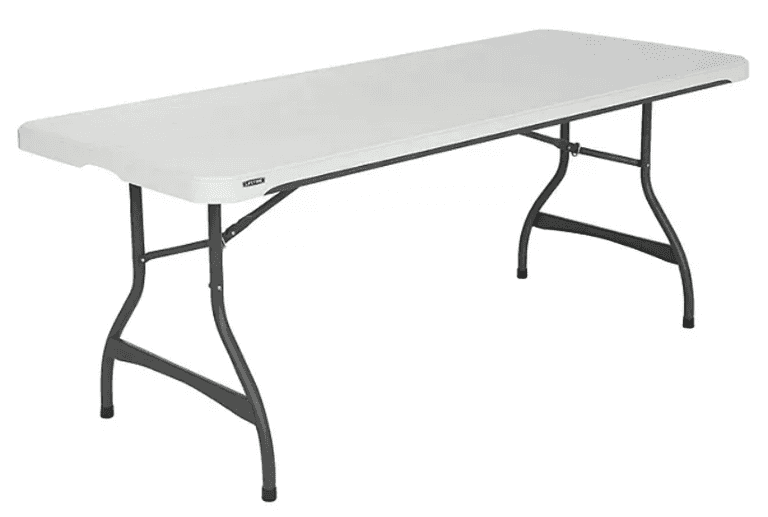 LIFETIME 6FT FOLDING TABLE IN BOX - WHITE - Earl's Auction Company