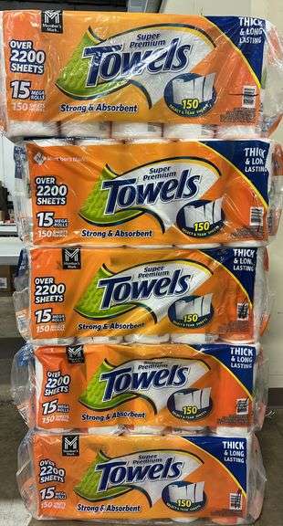 (5) PACKS OF PAPER TOWELS - Earl's Auction Company