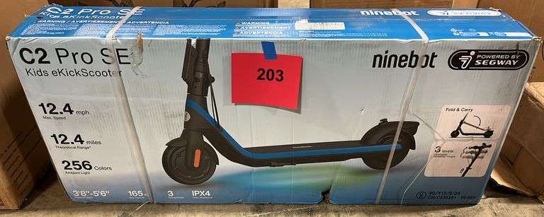 NINEBOT C2 PRO SE KIDS EKICK SCOOTER IN BOX - Earl's Auction Company