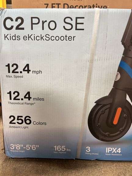 NINEBOT C2 PRO SE KIDS EKICK SCOOTER IN BOX - Earl's Auction Company