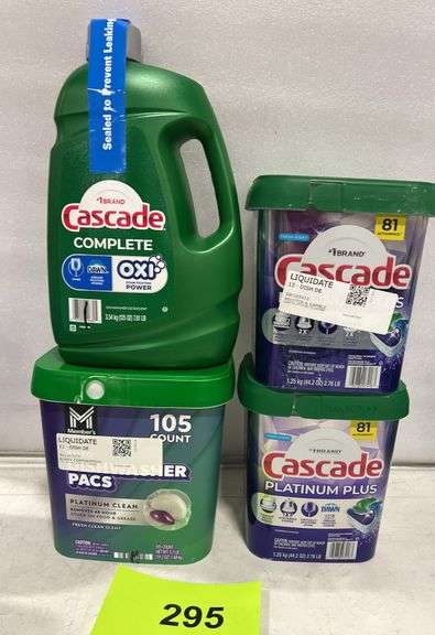 4PC DISH DETERGENT LOT- LIQUID & TABS - Earl's Auction Company