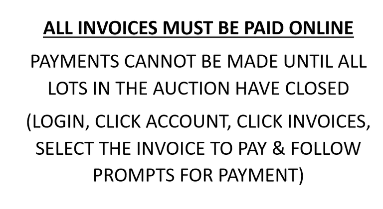 LOOK FOR YOUR INVOICE ONLINE AFTER THE AUCTION HAS ENDED - Earl's ...