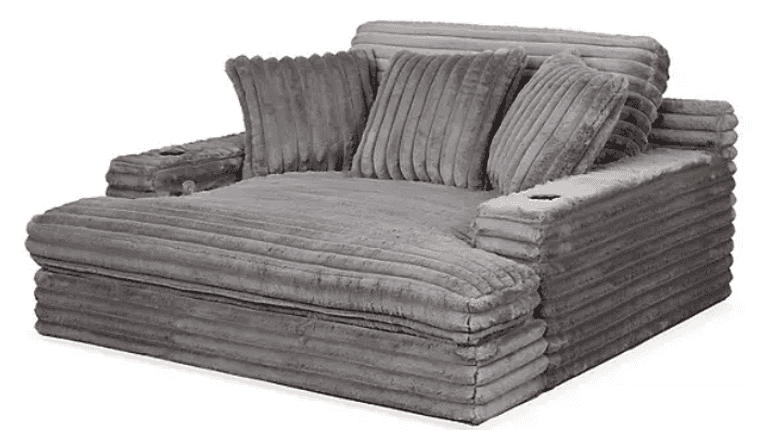 CHEERS OVERSIZED COZY CHAISE IN BOX - GREY - Earl's Auction Company