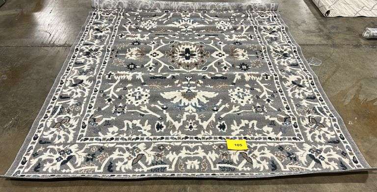 GERTMENIAN TUSCANY 8FTx10FT AREA RUG - SAVILLE GREY - Earl's Auction ...