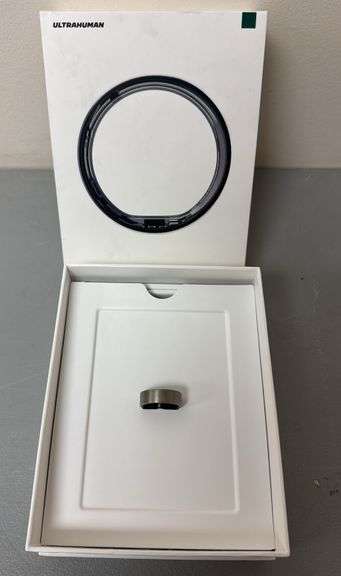 ULTRAHUMAN RING AIR SIZE 11 - RAW TITANIUM - Earl's Auction Company
