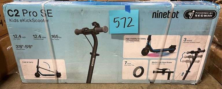 NINEBOT C2 PRO SE KIDS EKICK SCOOTER IN BOX - Earl's Auction Company