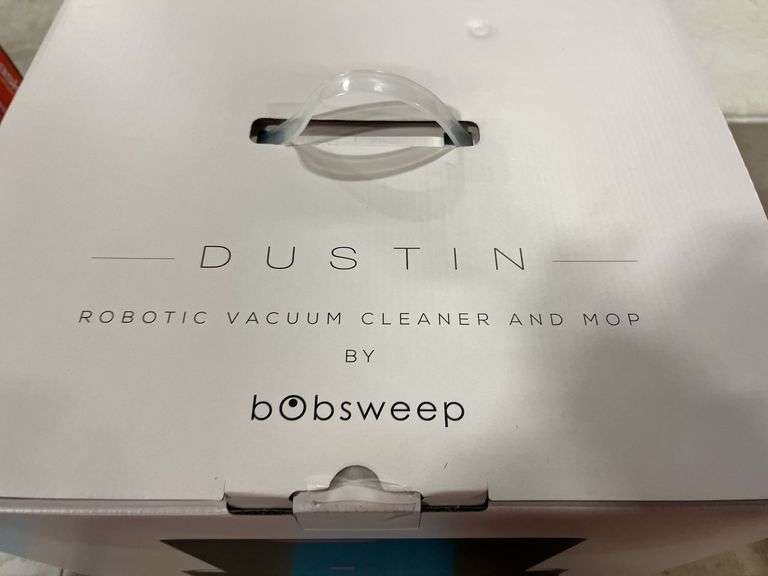 BOBSWEEP DUSTIN ROBOT VACUUM IN BOX - NAVY - Earl's Auction Company