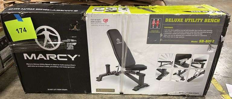 MARCY DELUXE UTILITY BENCH IN BOX - Earl's Auction Company