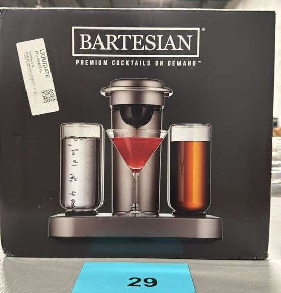 BARTESIAN COCKTAILS ON DEMAND MACHINE IN BOX - Earl's Auction Company