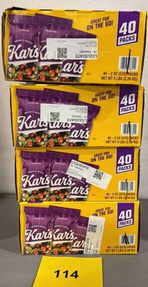 (4) BOXES OF KARS NUT MIX - Earl's Auction Company