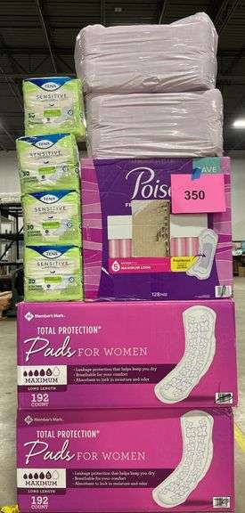 (3) BOXES & (6) PACKS OF PADS FOR WOMENS - Earl's Auction Company