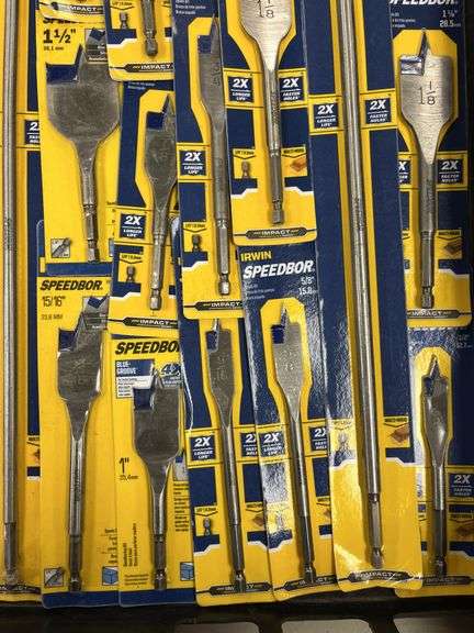 MISC LOT OF IRWIN SPEEDBOR SPADE BITS - Earl's Auction Company
