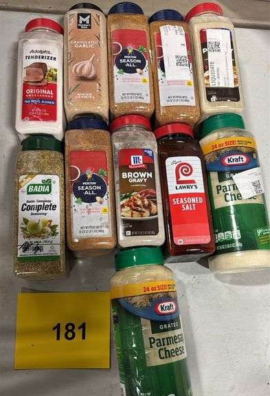 (11) JARS OF ASSORTED SEASONINGS - Earl's Auction Company