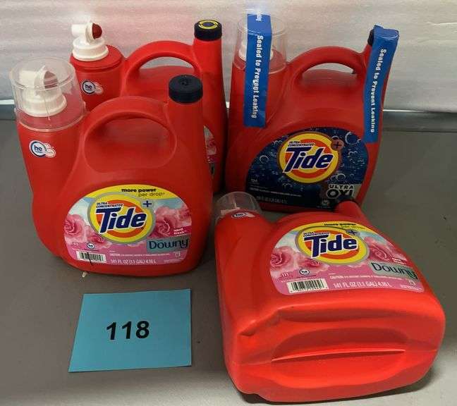 (4) JUGS OF TIDE DETERGENT - Earl's Auction Company