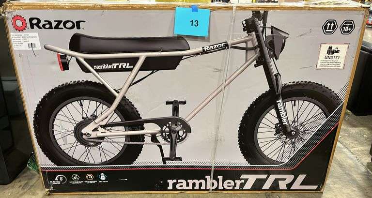 RAZOR RAMBLER TRL ELECTRIC BIKE IN BOX - Earl's Auction Company